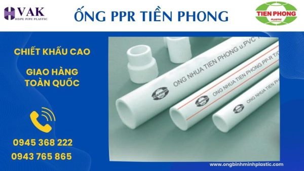 Bảng giá ống nhựa PPR Tiền Phong DN25 tại miền nam giá tốt