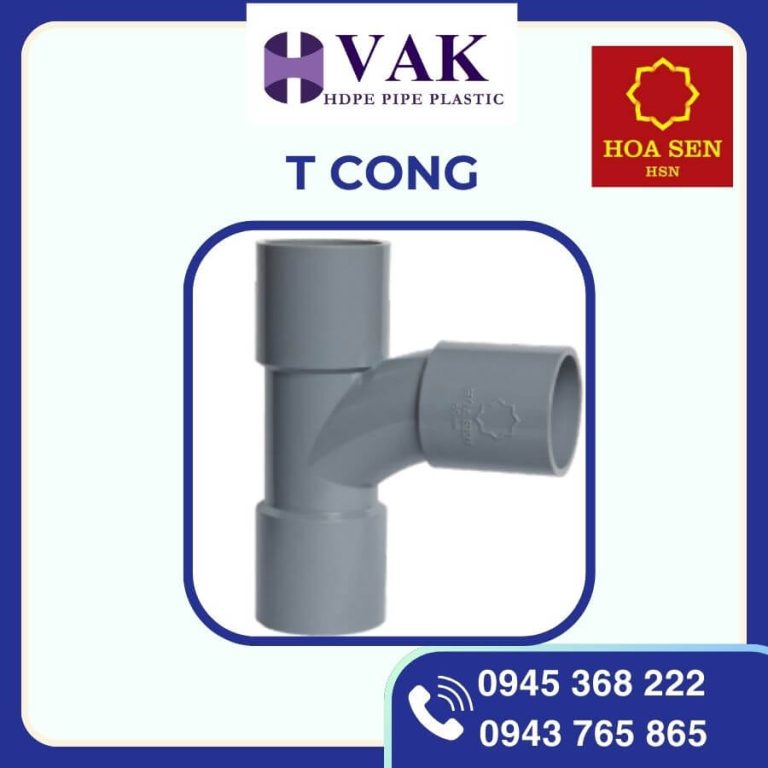 Giá phụ kiện upvc tê cong nhựa Hoa Sen tại miền nam mới nhất