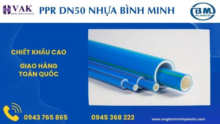 Phân phối ống nhựa PPR Bình Minh DN50 - Hàng chính hãng
