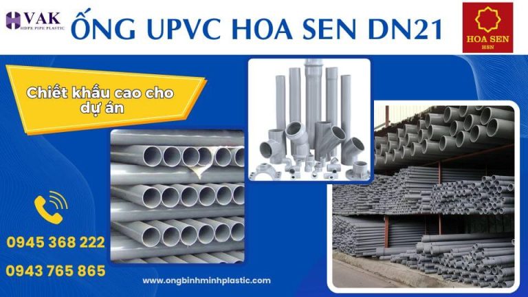 Bảng giá ống nhựa PVC Hoa Sen DN21 cấp thoát nước