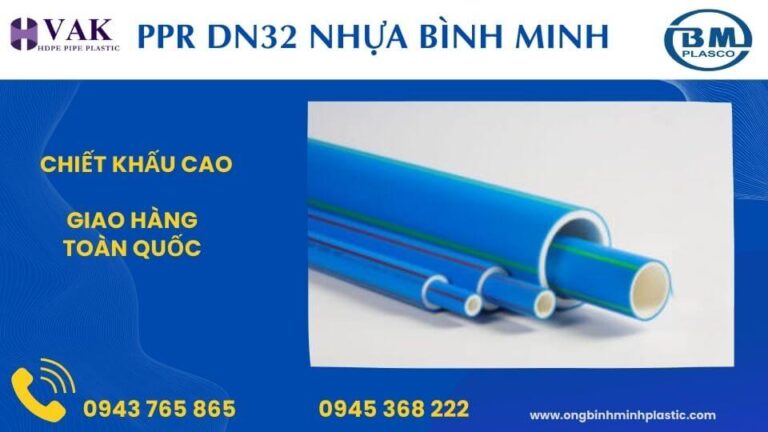 Ống Nhựa PPR Bình Minh DN32 - Cam Kết Giá Rẻ
